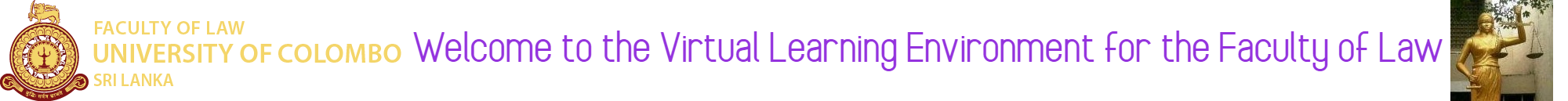 Learning Management System of the Faculty of Law, University of Colombo